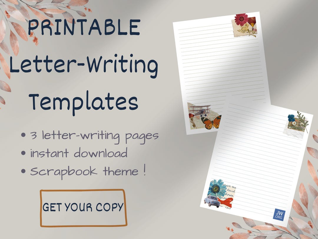 Letter Writing Page Bundle Scrapbook Theme Pack 1 - Etsy