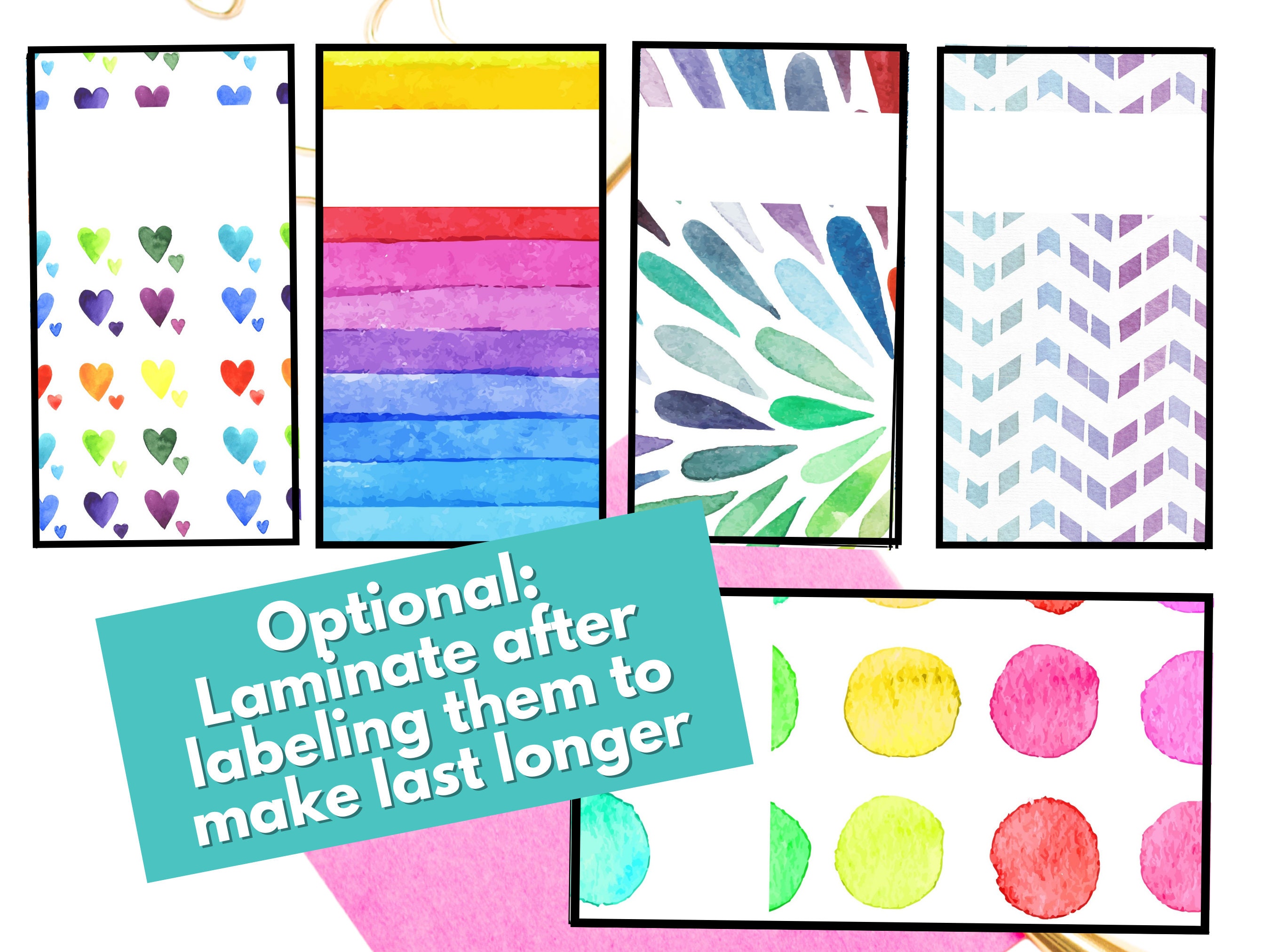 Rainbow Printable Cash Envelopes - Etsy
