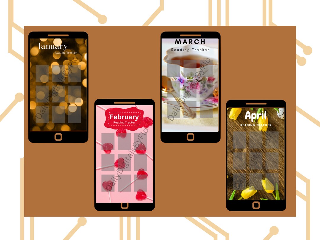 Bookstagram Template, Monthly Reading Tracker, Reading Goals, Reading ...