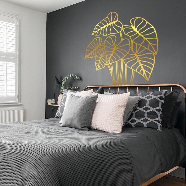 Large Palm Leaf Wall Decal - Etsy