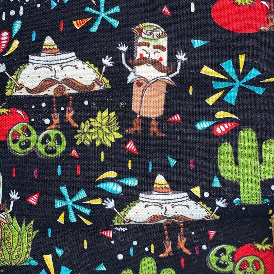 Taco and Burritos Pet Bandana, Tacos Pet Neckwear, Fiesta Bow Tie ...