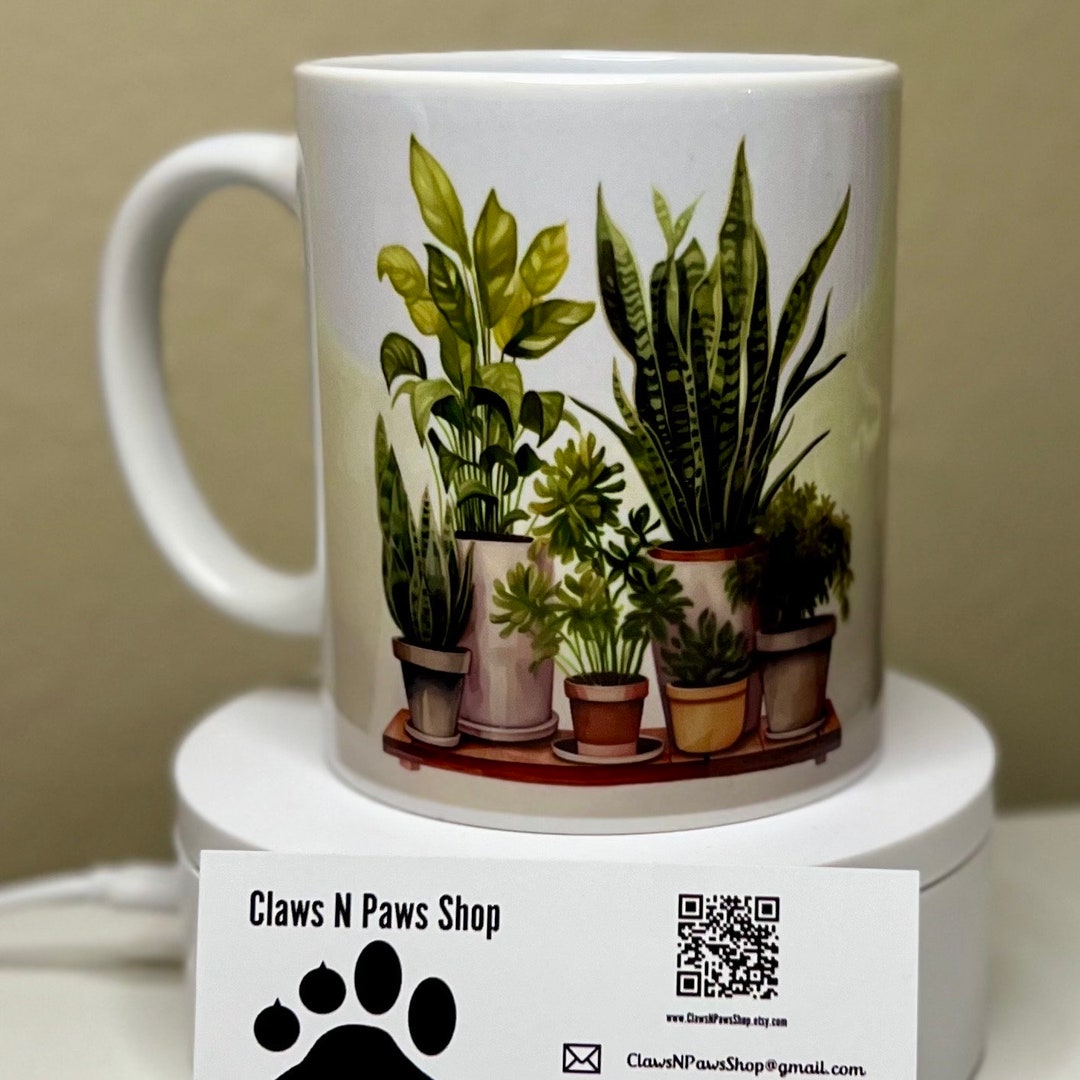 Watercolor Succulent Plants Mug 12 Oz, Plant Lovers Coffee Mug 12oz - Etsy