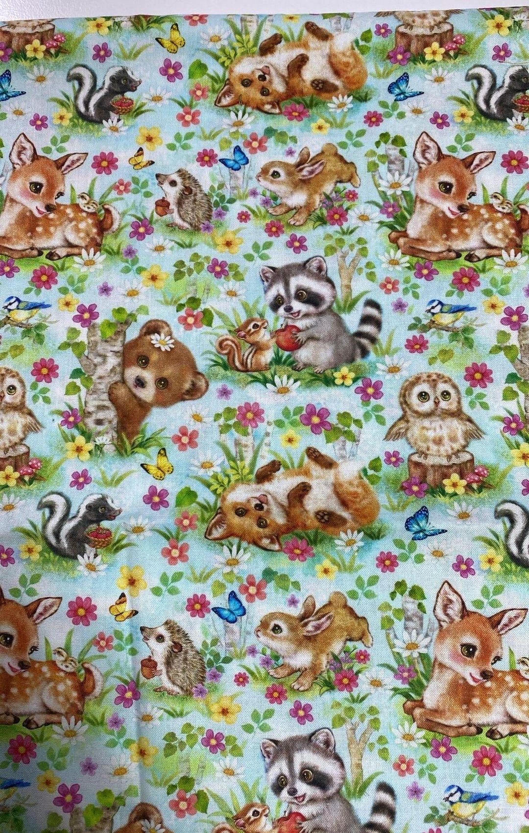 Woodland Spring Pet Bandana, Forest Deer Pet Bandana, Raccoon Pet ...