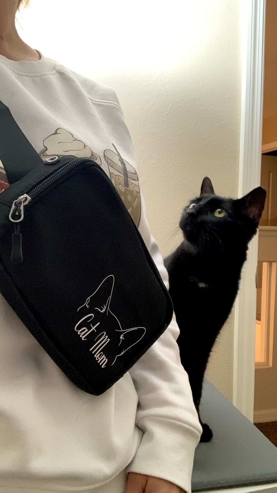Crossbody Bag for Cat Mom and Cat Dad, Custom Fanny Packs for Any ...