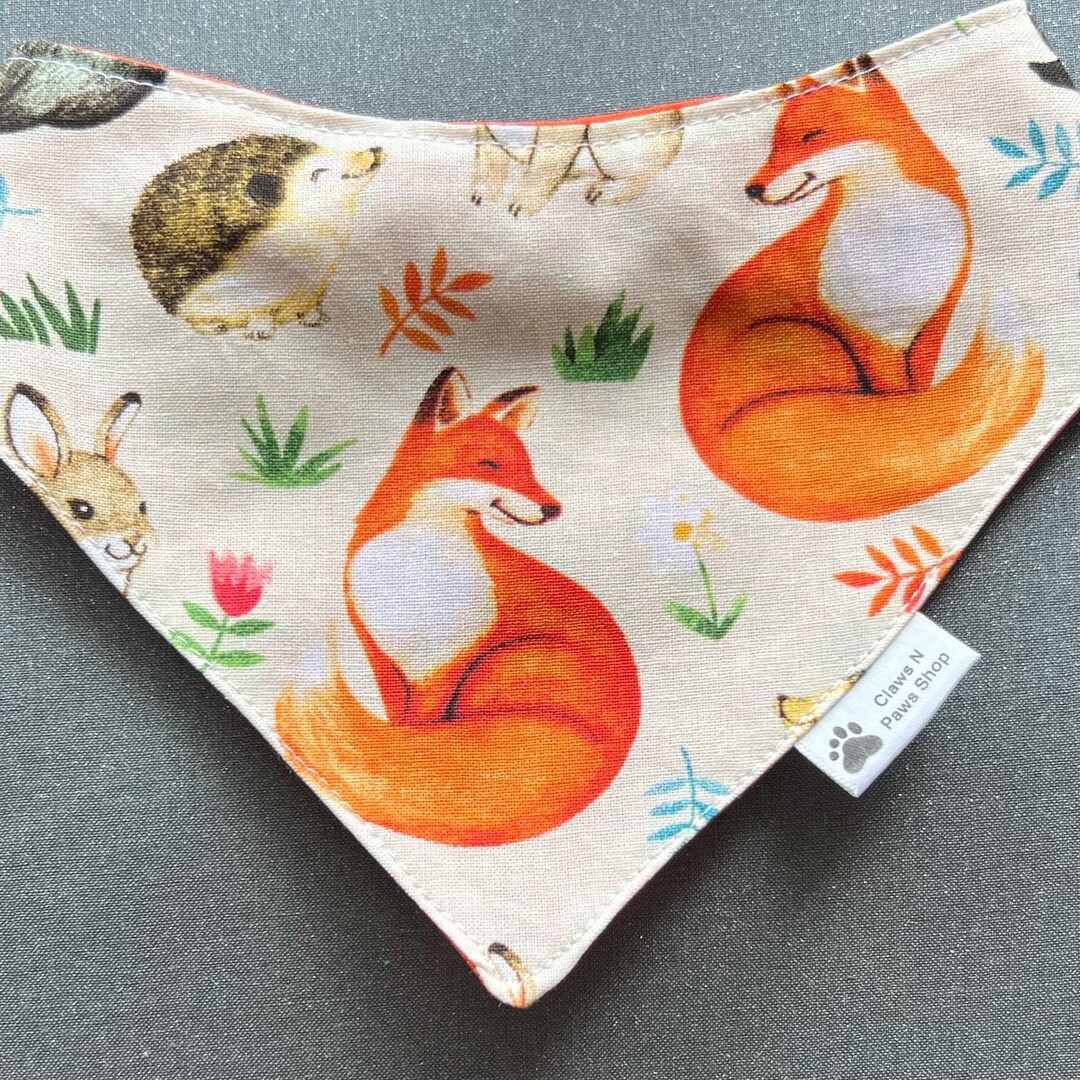 Fox in the Forest Pet Bandana, Fox Pet Bandana, Fox Pet Bandana ...
