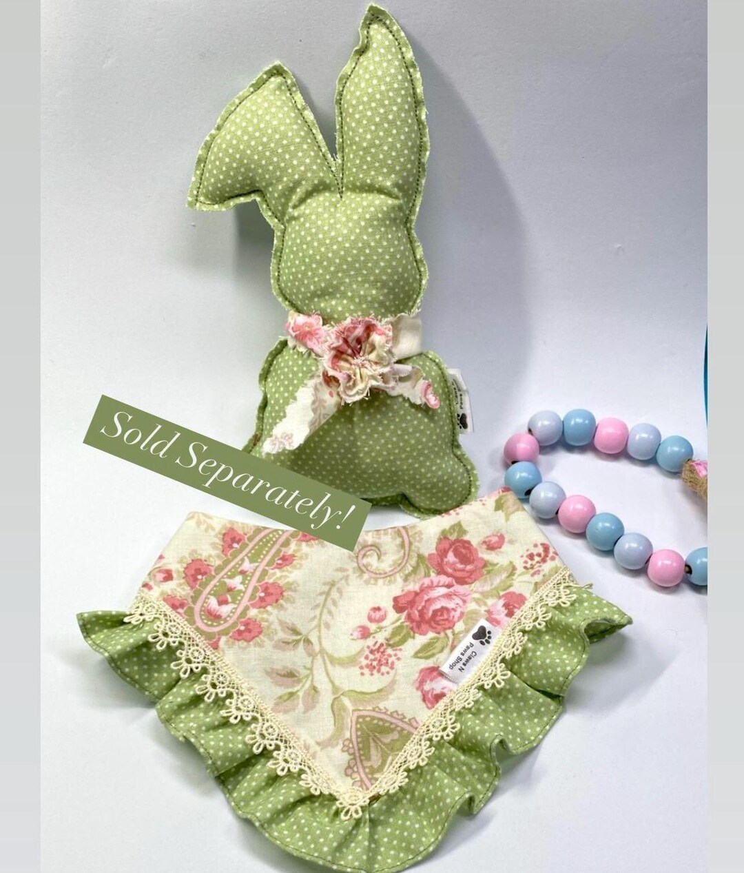 Rose Pasley Snap Pet Bandana Fabric With Ruffles Cotton Fabric, Spring ...