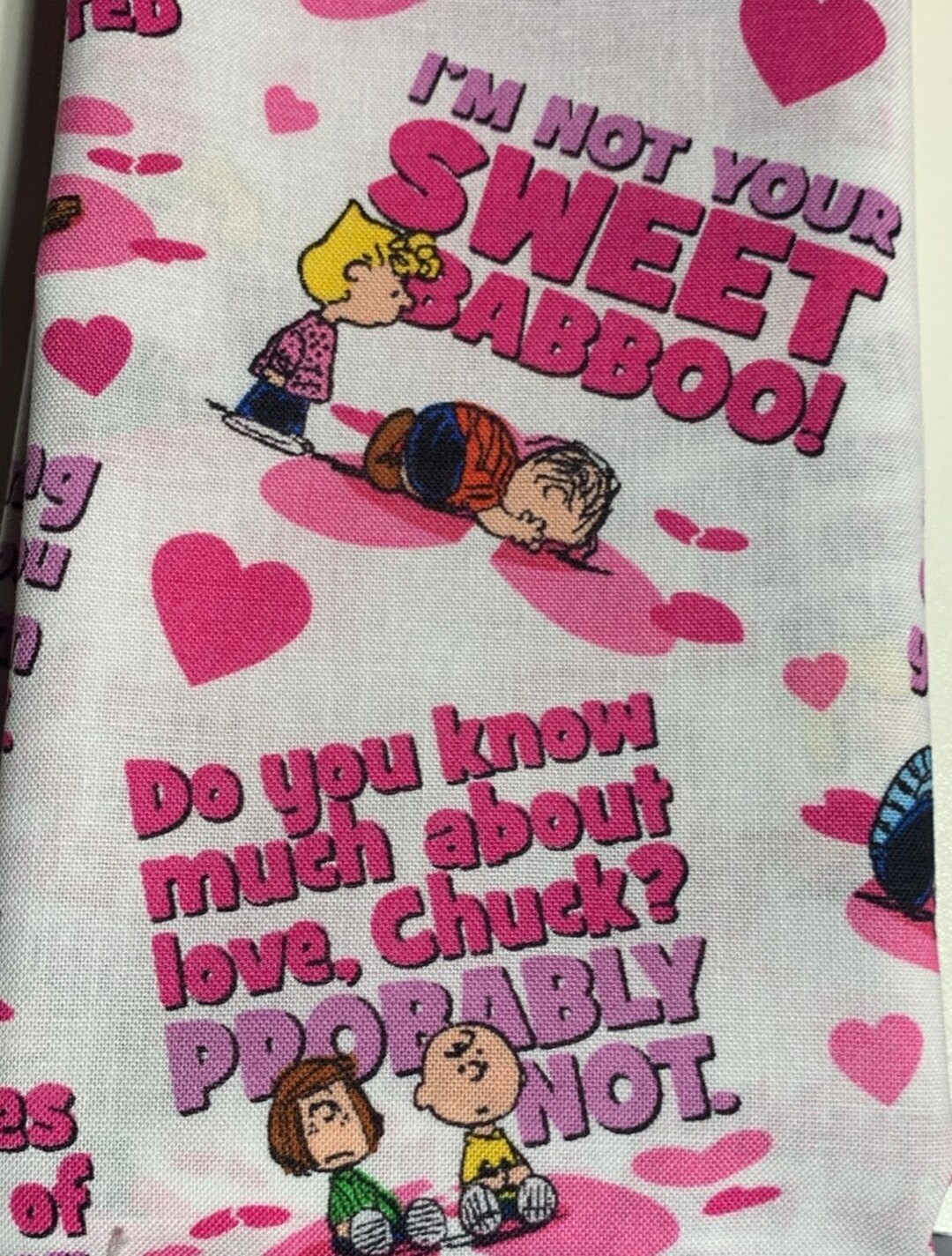 Peanuts Quotes Valentines Day Pet Bandana, Spoopy Peanuts Love ...