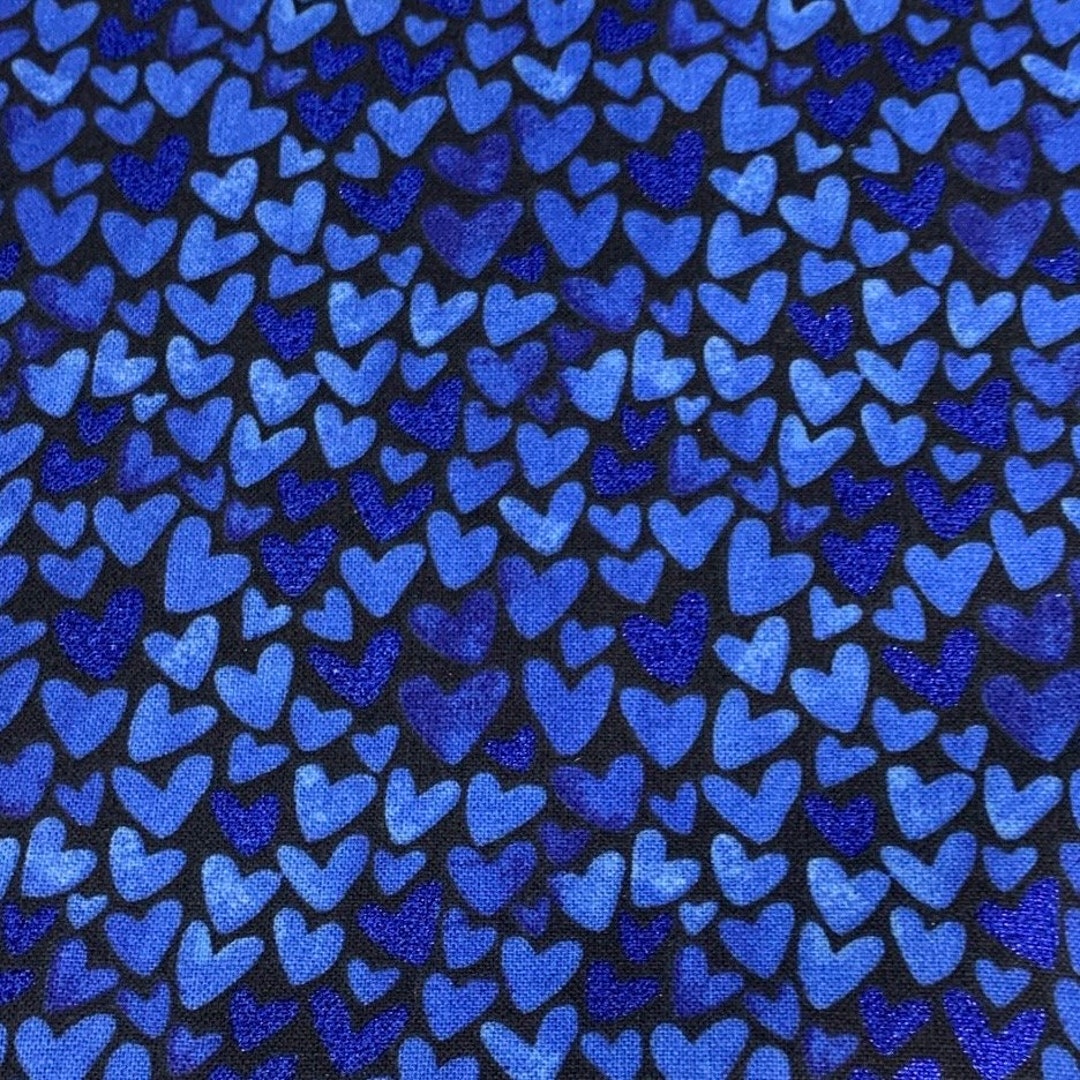 Blue Heart Packed Pet Bandana, Bow Tie Heart Dog Cat, Hearts Pet ...