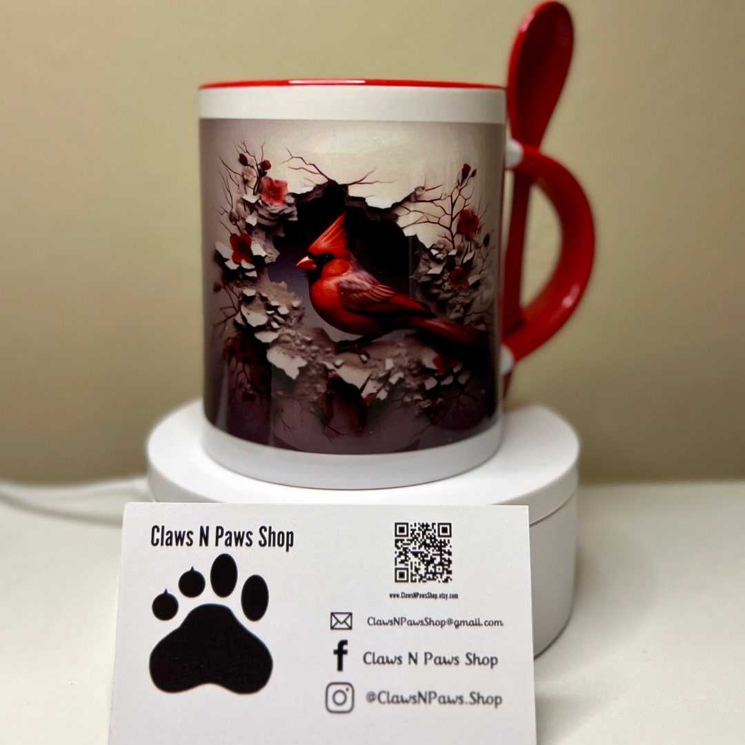 Red Cardinal Bird Hole in A Mug 11 Oz, I’m Always With You Cardinal ...