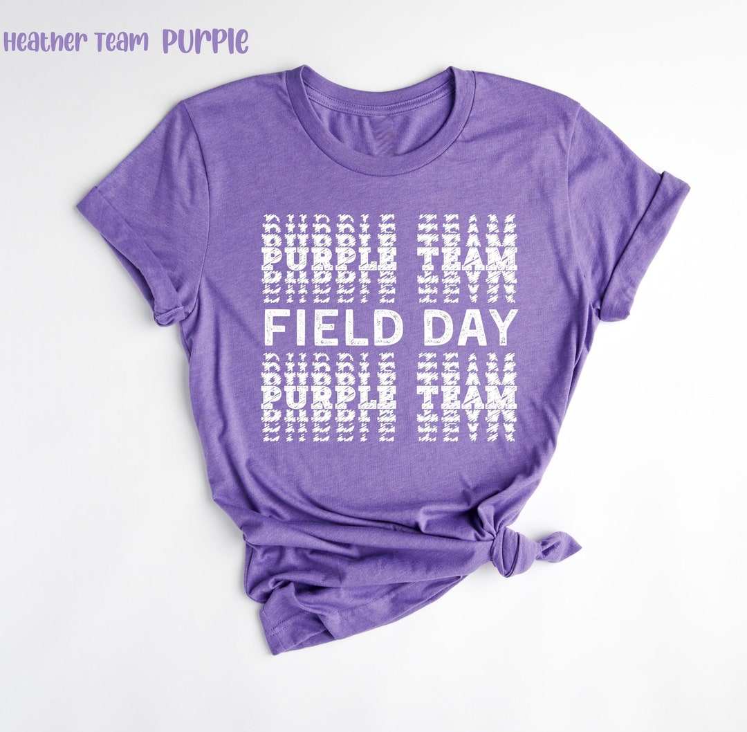 Field Day Purple Team T-shirt, School Field Day Shirt, School Trip Day ...