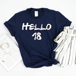 18th Birthday Shirt, Eighteen Birthday Tee, Sweet 18 Shirt, 18 Years ...