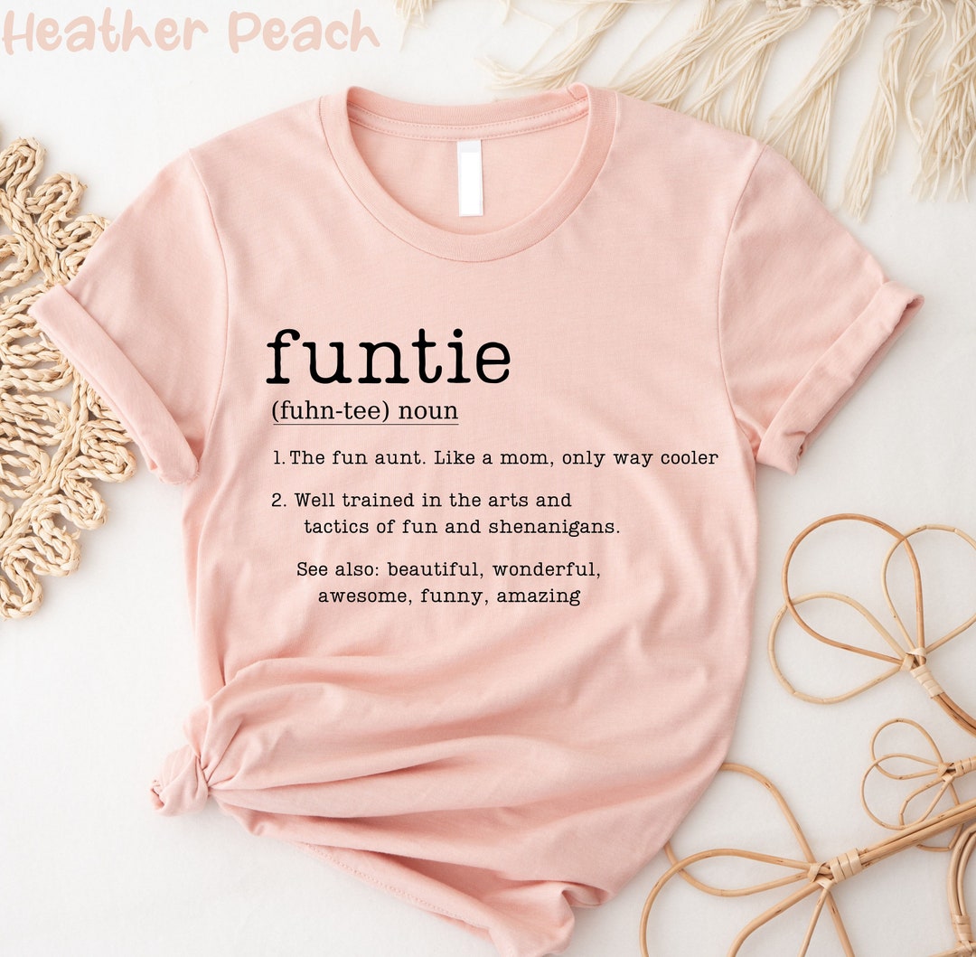 Funtie Defintion Shirt for Aunt, Aunt Shirt for Birthday Gift, Funny ...