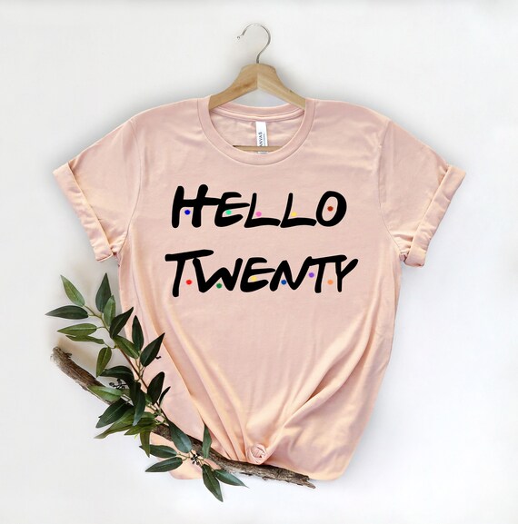 Hello Twenty Shirt Birthday Shirt 20th Birthday Shirt - Etsy