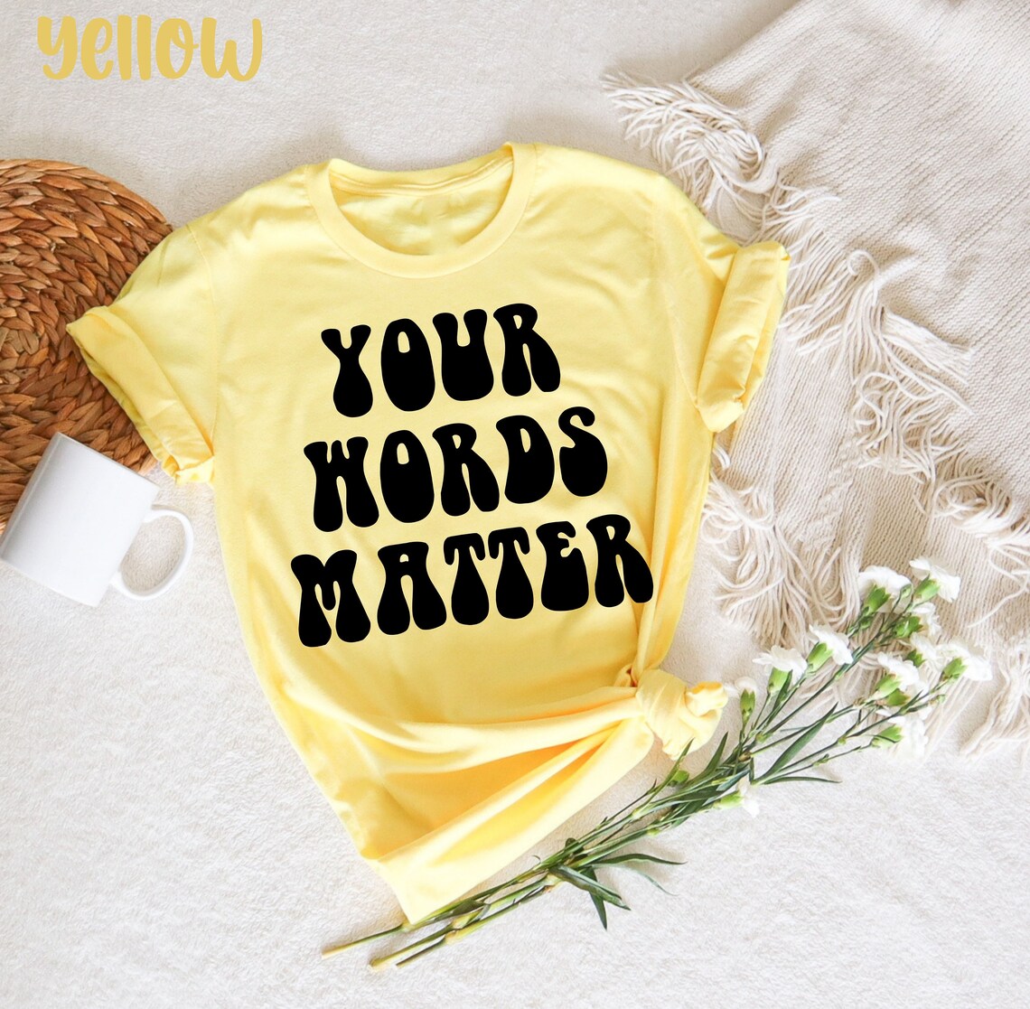 Your Words Matter T-shirt, Speech Therapy Language, Pathologist Mental ...