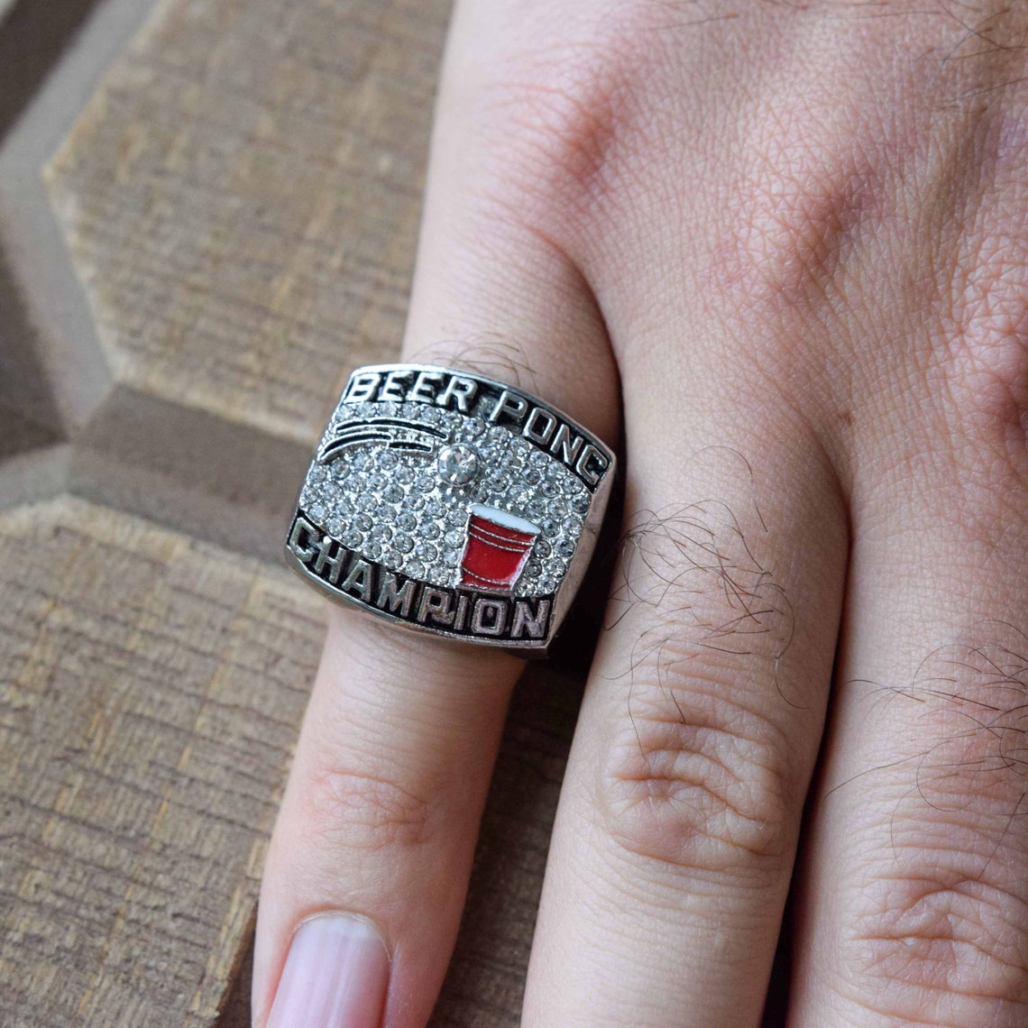 Beer Pong Championship Ring - Tournament Winner - Etsy