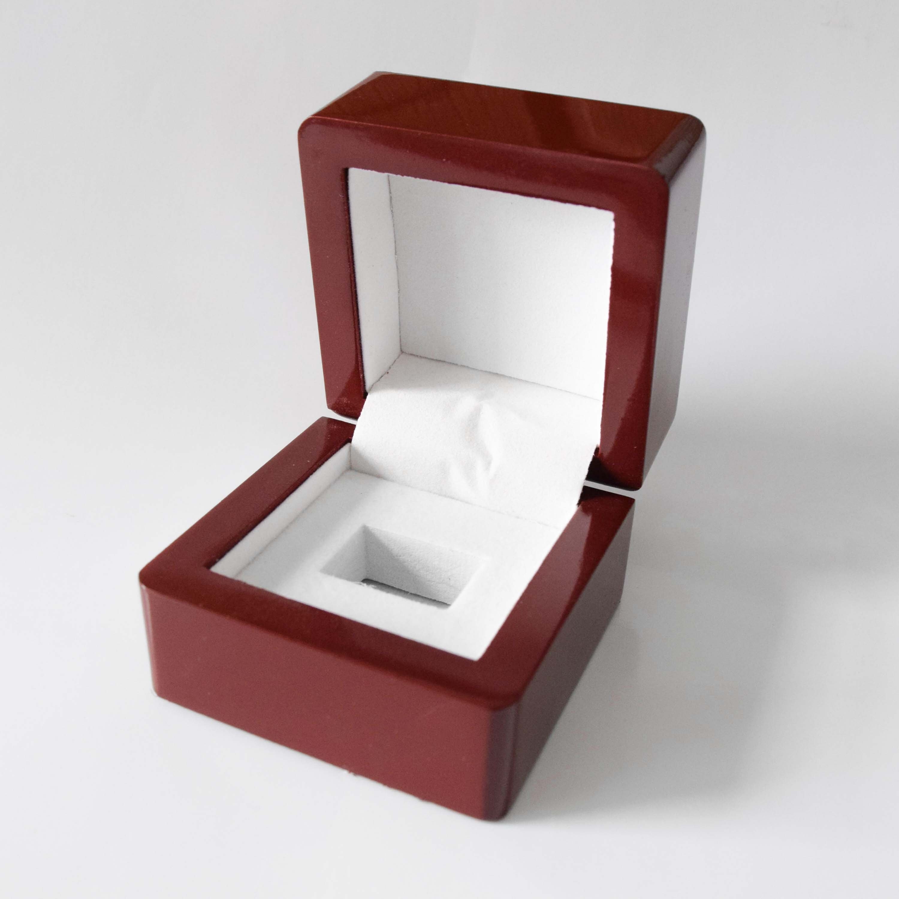 Cherry Wood Championship Ring Display Box (1 Ring Slot) - Etsy