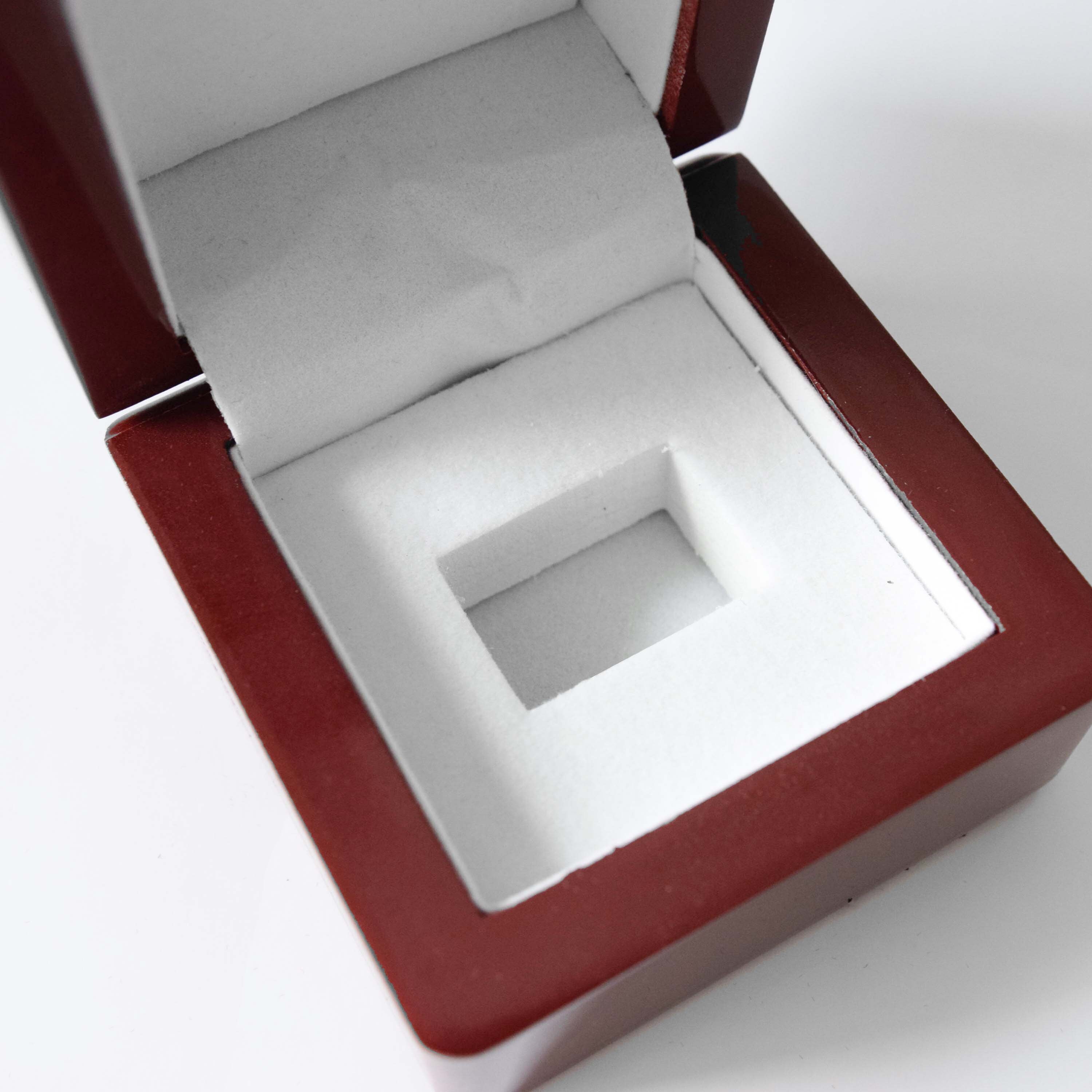Cherry Wood Championship Ring Display Box (1 Ring Slot) - Etsy