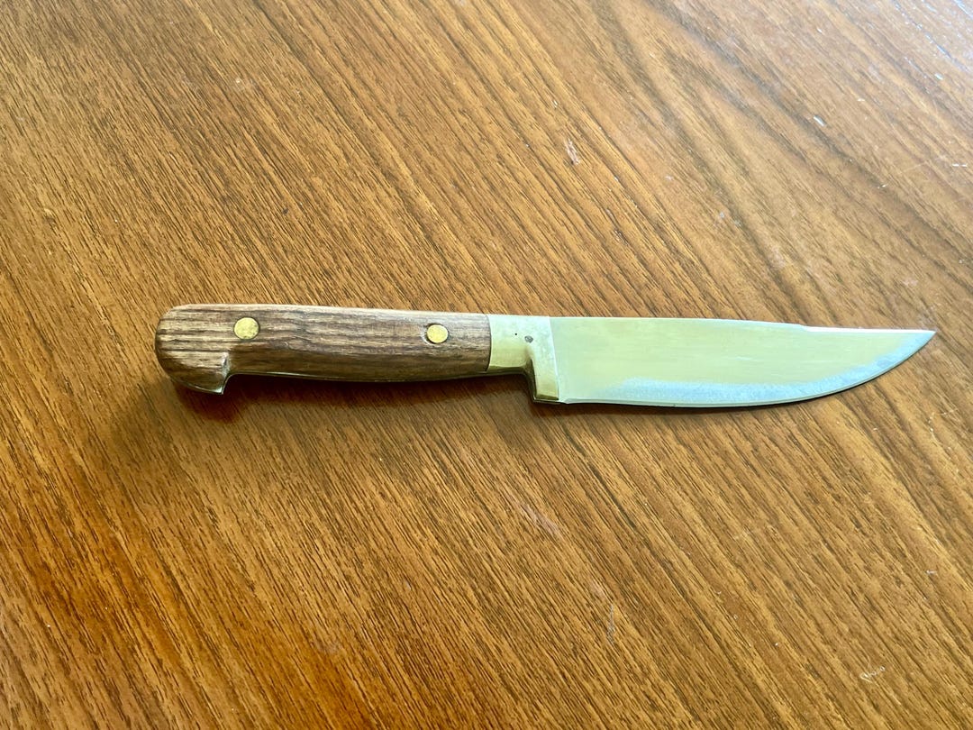 Vintage Kitchen Knife 5" Blade Wood Handle Made in Japan - Etsy