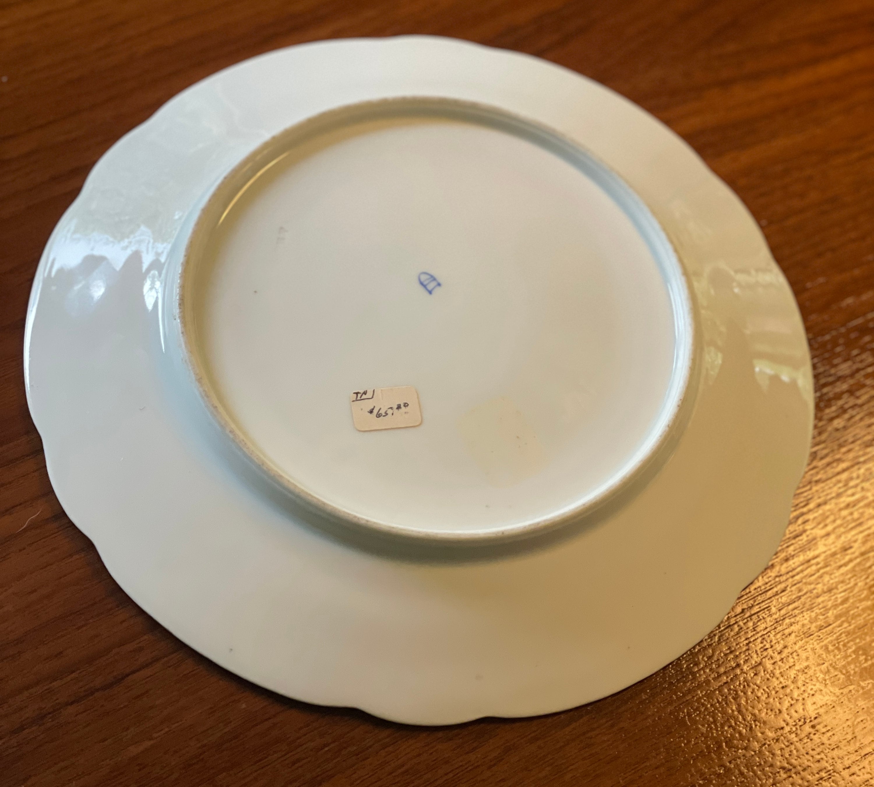 Royal Vienna Victorian Hand-painted Plate, Cobalt Blue Flowers, 9-1/2 ...