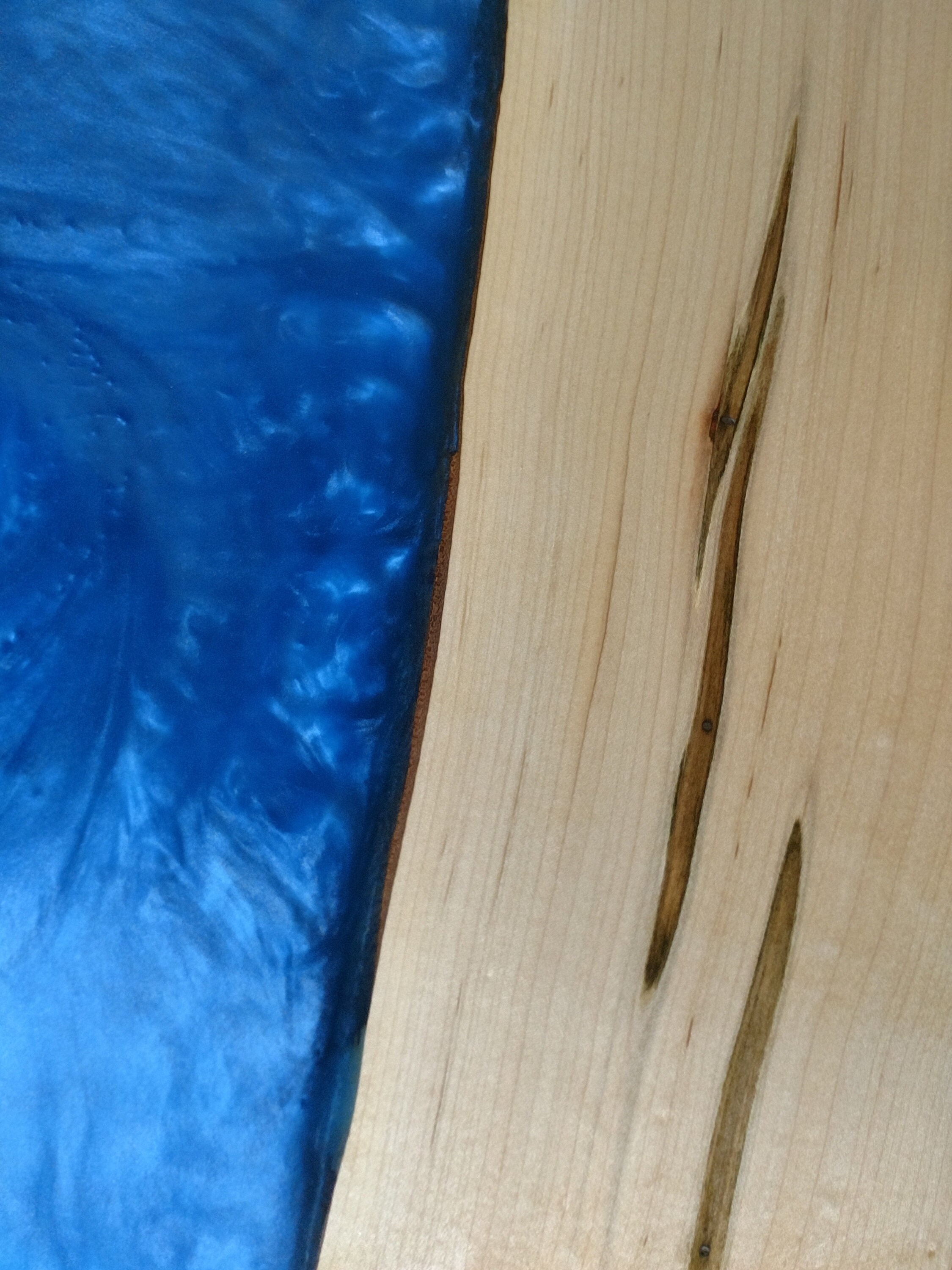 Spalted Maple and Denim Blue Epoxy Resin River Coffee Table - Etsy