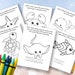 Sea Animals Tracing and Coloring Activity Pages for Kids Printable ...