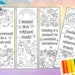 Unicorn Coloring Bookmarks Printable Unicorn Coloring - Etsy