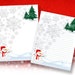 Winter Christmas Stationery Printable Holiday Stationery Christmas ...