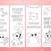 Valentines Puns Cards Valentines Coloring Bookmarks Cute Animal ...
