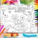 Editable Dinosaur Birthday Coloring Page Dinosaur Coloring Placemat ...