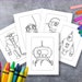 Robot Coloring Pages Robot Activity Book Kids Worksheets Printable ...