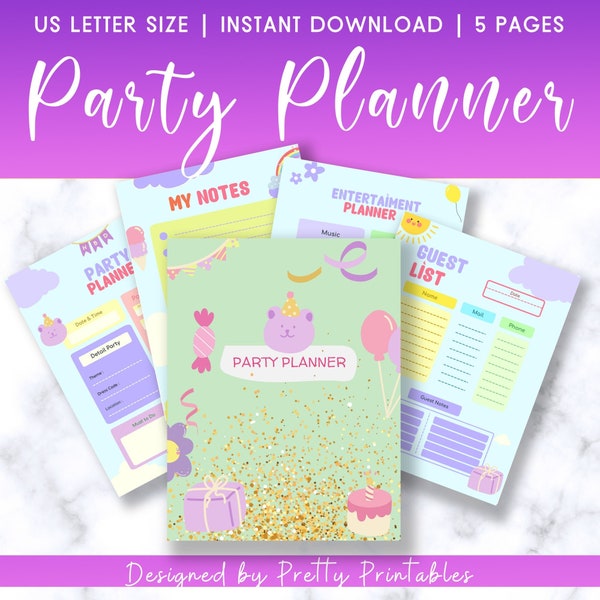 Kids Party Planning Checklist - Etsy