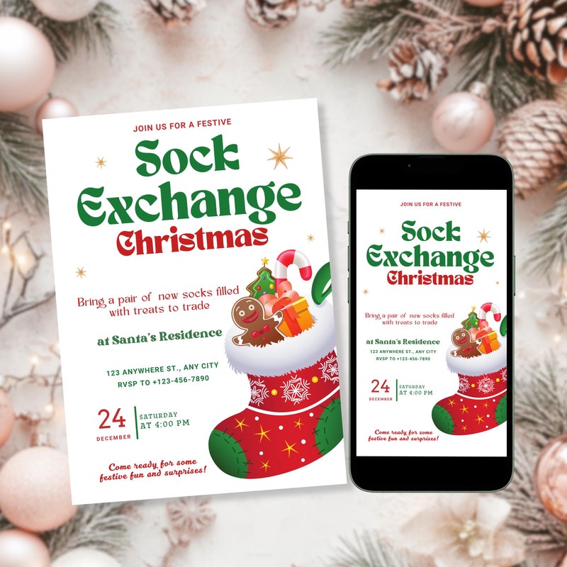 Sock Exchange Invitation - Etsy