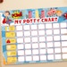 Superhero Potty Chart for Boys Toilet Training Chart Potty Chart ...