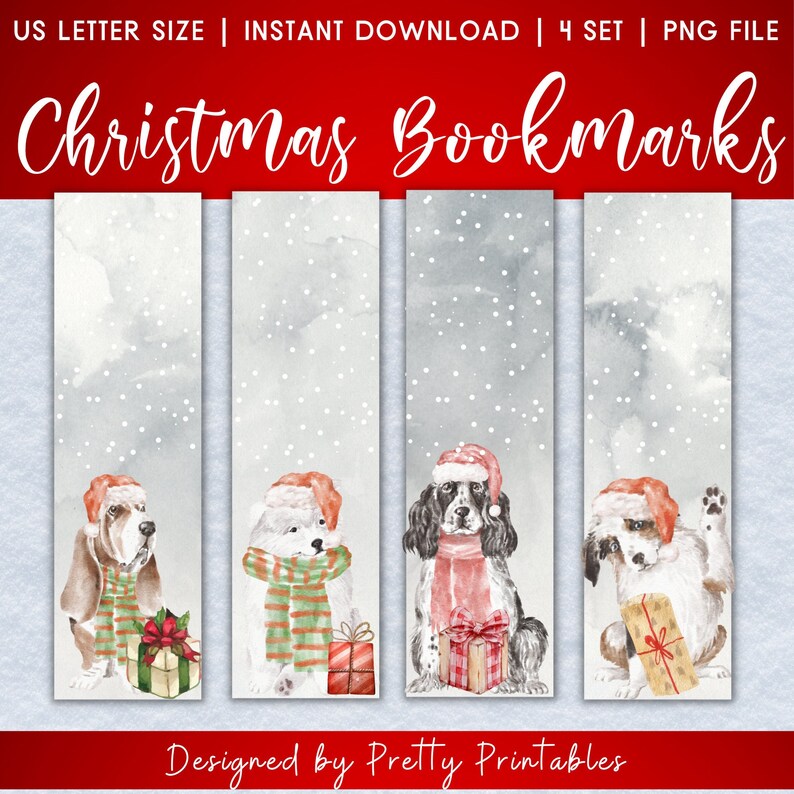 Dog Bookmark Printable Dog Lover Gift Animal Lover Gift - Etsy