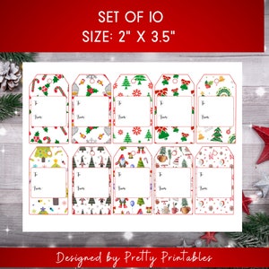 Christmas Gift Tags Printable Holiday Gift Tags to and From Section ...