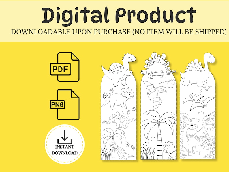 Topper Dinosaur Bookmarks With Coloring Bookmark Printable Dinosaurs ...