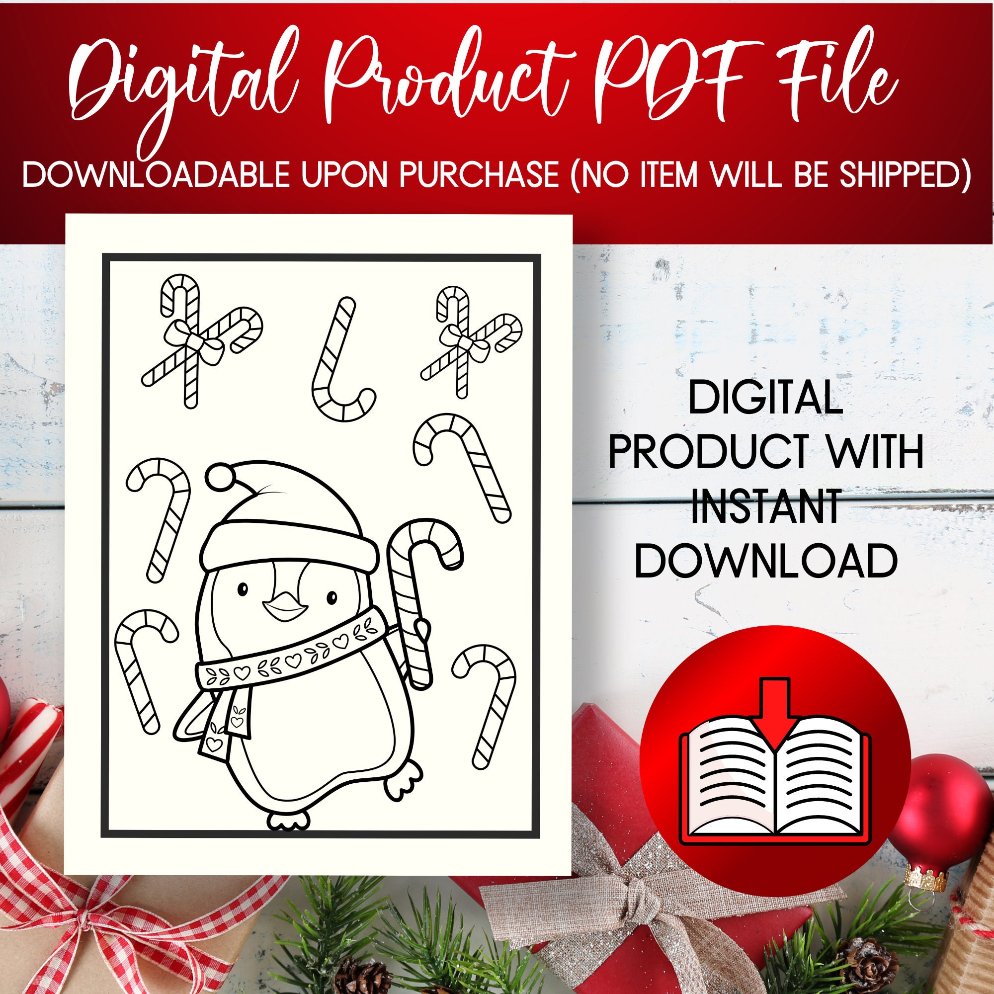Printable Christmas Coloring Pages Christmas Favor Christmas Activity ...