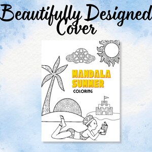 Printable Beach Mandala Coloring Pages 25 Bundle for Teens and Adults ...