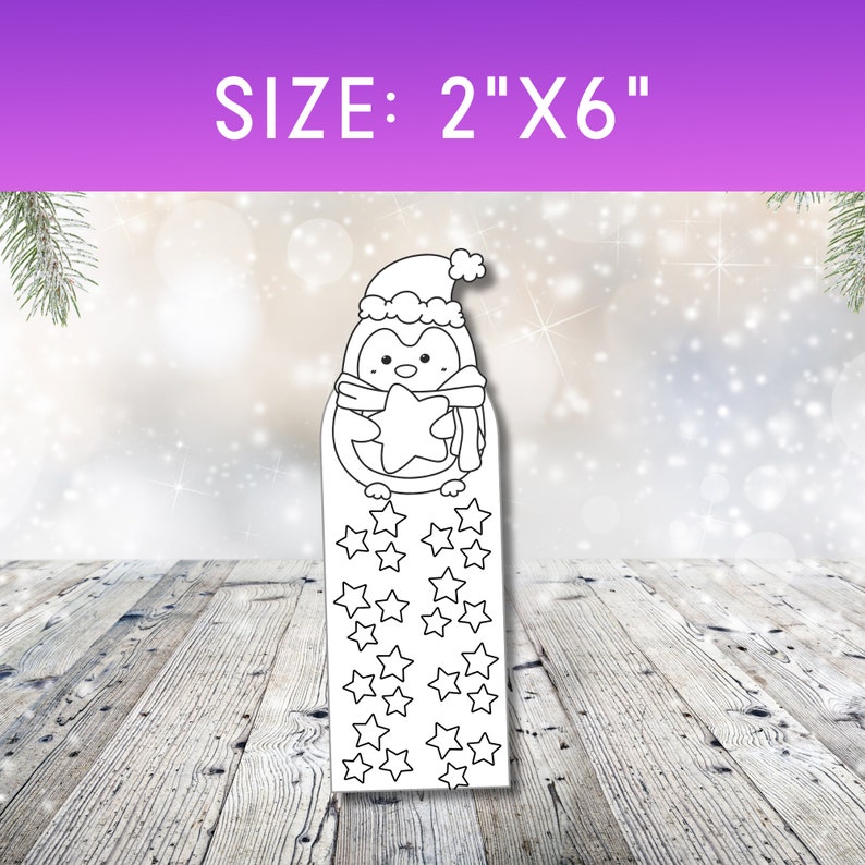 Printable Bookmarks for Kids Coloring Penguins Prek Elementary ...