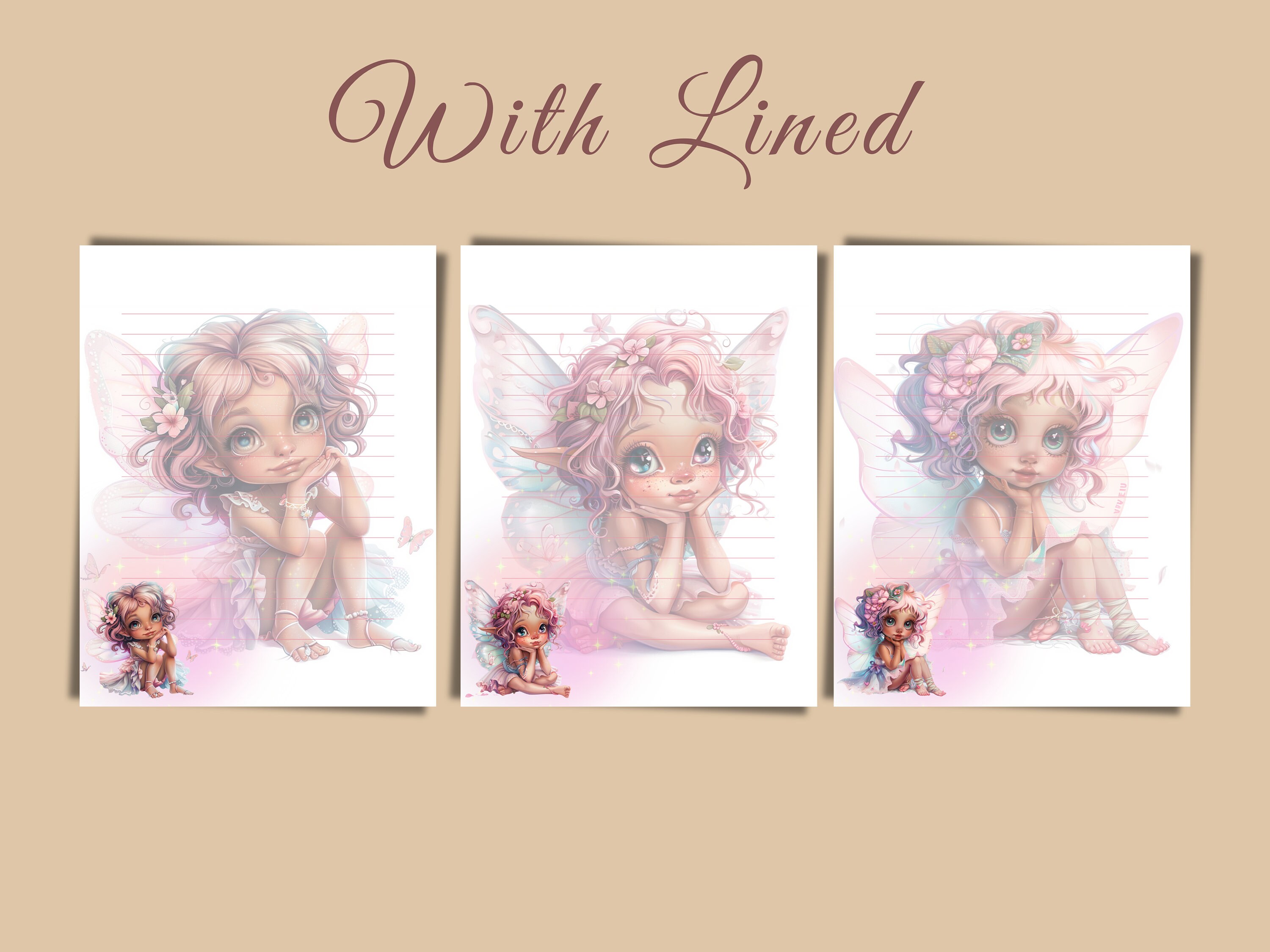 Fairy Stationery Notepad Fairytale Writing Paper Stationery Set Fantasy ...