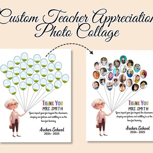 Teacher Photo Custom Editable Appreciation Gift From Student Photo ...