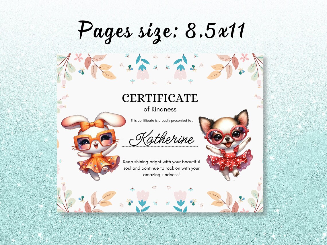 Class Certificate Awards Personalize Printable Graduation K-5 ...