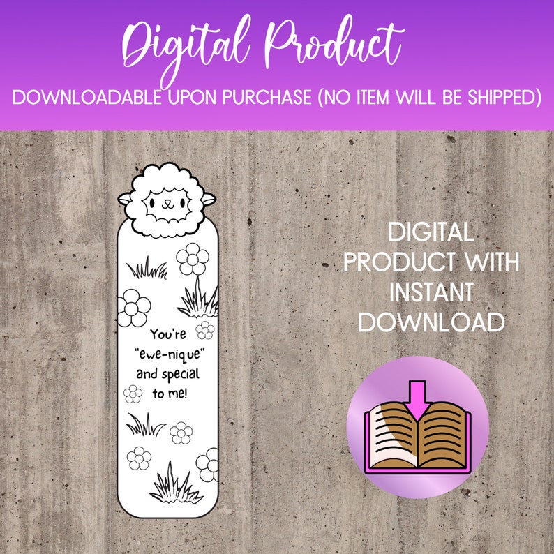 Animal Bookmarks Set of 5 Coloring Bookmarks Printable Coloring ...