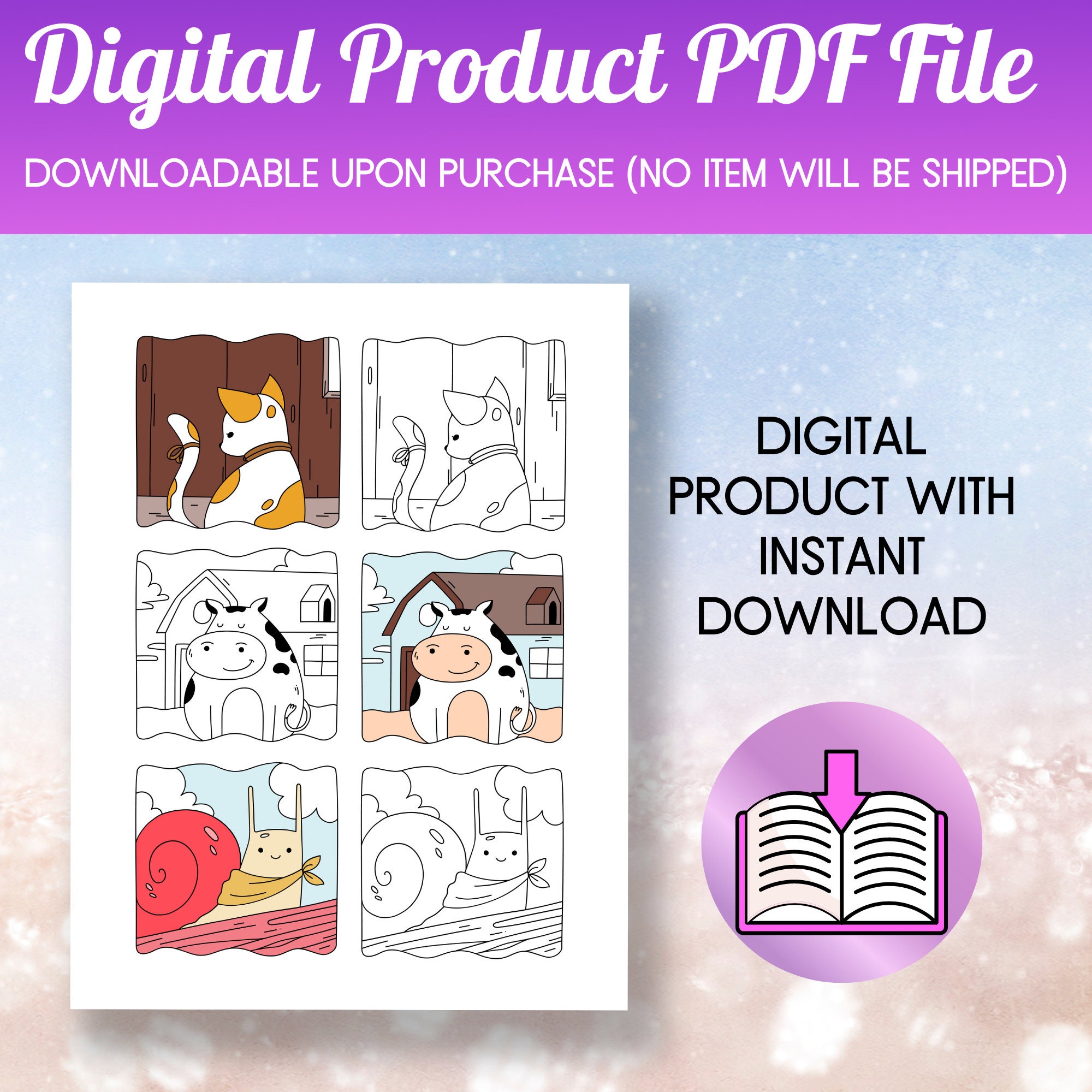 Coloring Pages for Kids Replicate Copy and Color Activity Printable ...