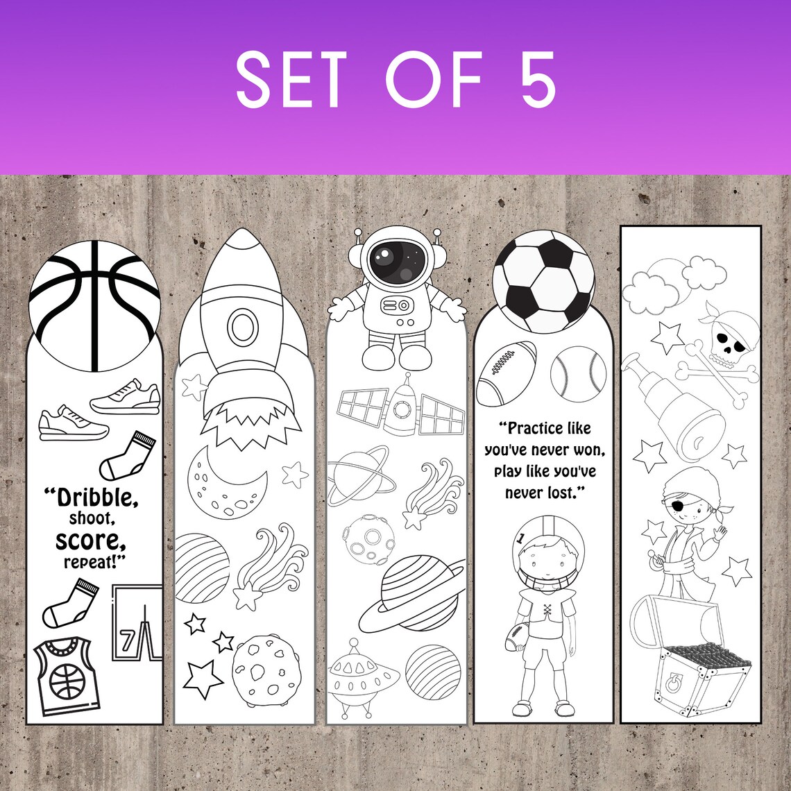 Coloring Bookmarks Printable Coloring Bookmarks Kids Classroom Activity ...