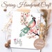 Spring Handprint Craft Art Printable Bird Handprint Tail Springtime ...