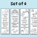 Bible Verse Coloring Bookmarks for Kids Scripture Bookmarks Sunday ...