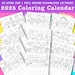 Printable 2025 Coloring Calendar for Kids Elementary Teacher Calendar ...