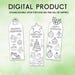 Christmas Coloring Bookmarks for Kids Bookmarks With Christmas Toppers ...