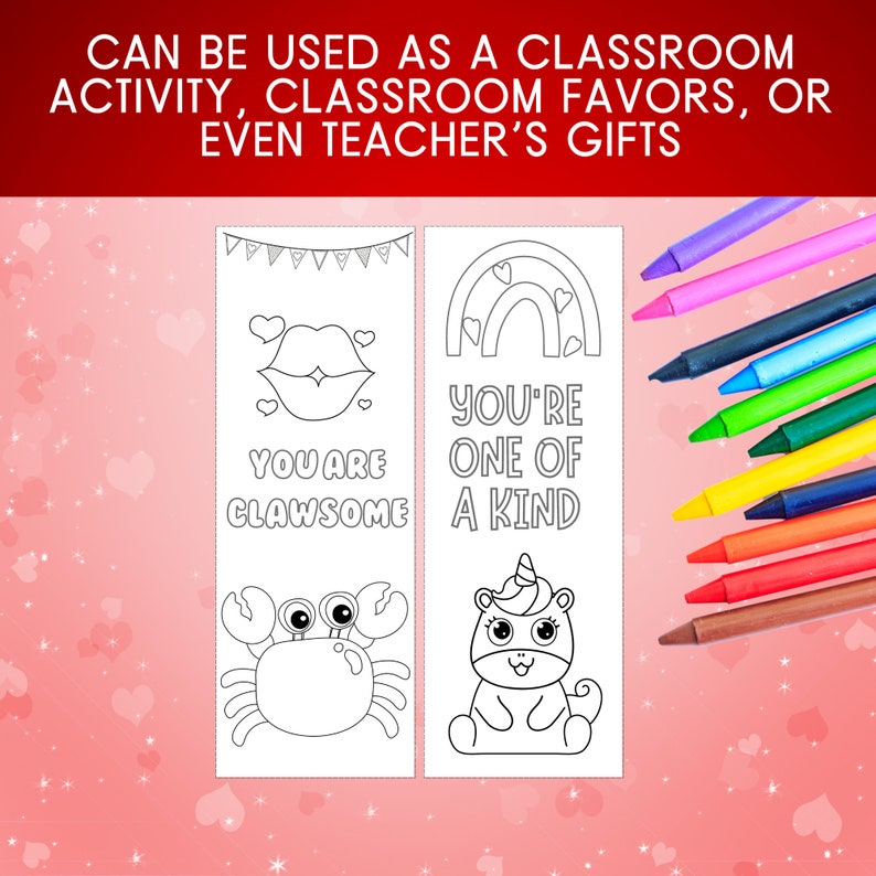 Valentines Puns Cards Valentines Coloring Bookmarks Cute Animal ...